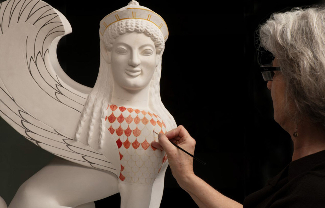 Reconstructing the Archaic Greek Sphinx | Liebieghaus